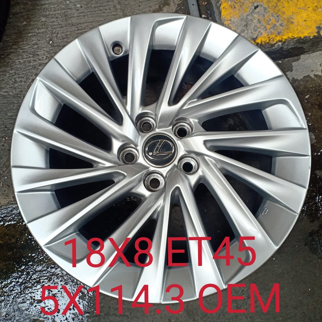 18" Lexus Original rims, Car Accessories, Tyres & Rims on Carousell