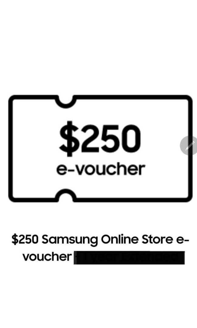 $250 samsung e-voucher, Tickets & Vouchers, Vouchers on Carousell