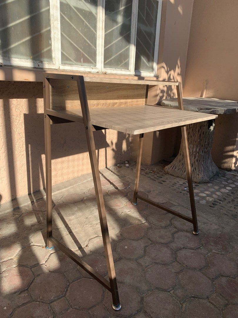 2 Tier Layer Wooden Desktop Computer Study Table/Desk, Furniture & Home ...