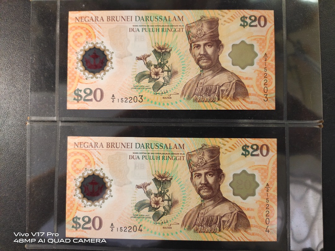 NOS 2-run $20 Polymer Notes(40 years of the currency interchangeability ...