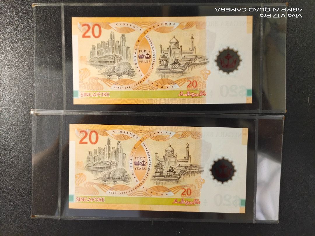 NOS 2-run $20 Polymer Notes(40 years of the currency interchangeability ...