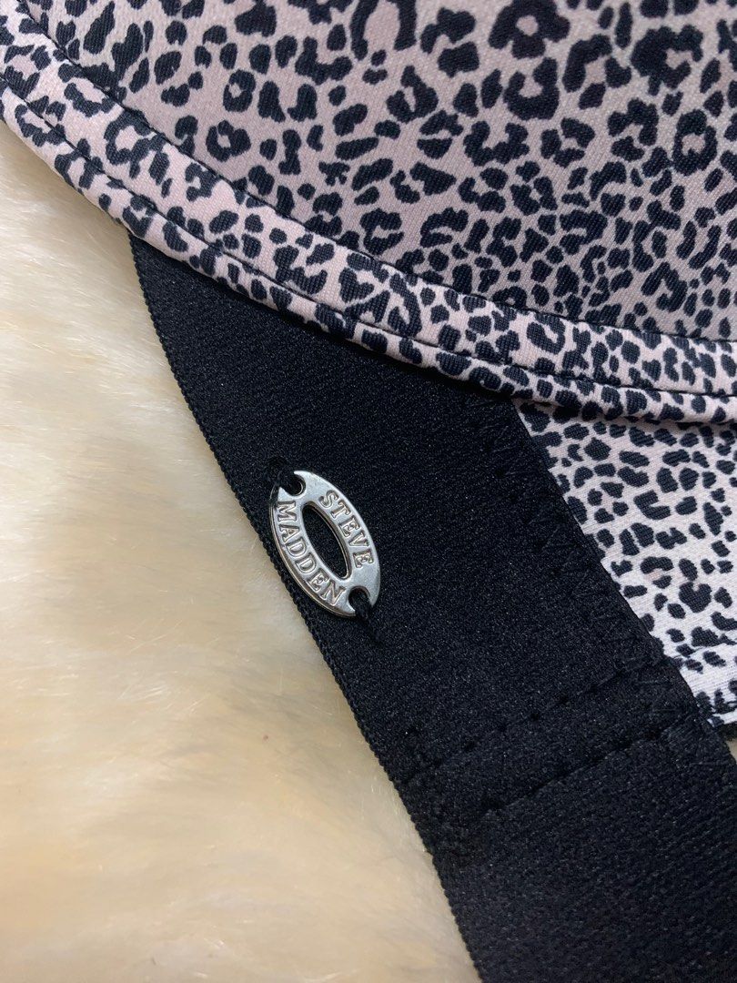 38B Steve Madden (36B on tag) Garterized Side Animal Print, Women's ...