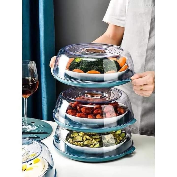 5 Layer Food Storage Cover Sliding Door Stackable Keep warm Dust proof ...