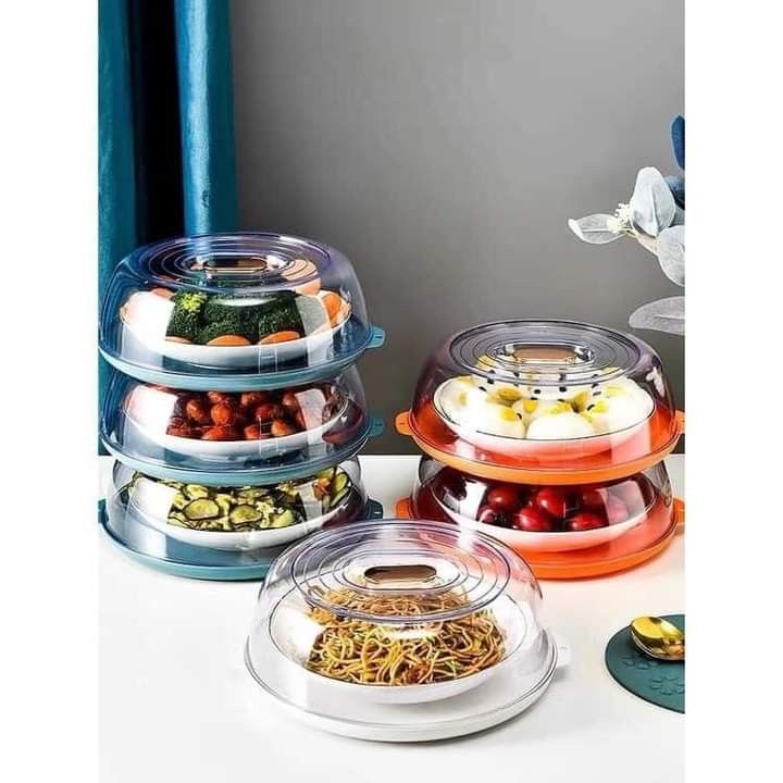 5 Layer Food Storage Cover Sliding Door Stackable Keep warm Dust proof ...