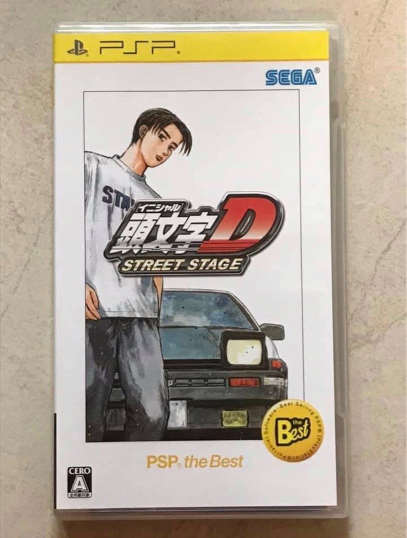 日版 PSP SEGA INITIAL D STREET STAGE 頭文字D 街機移植街頭飛車賽車遊戲, 電子遊戲, 電子遊戲, PlayStation - Carousell
