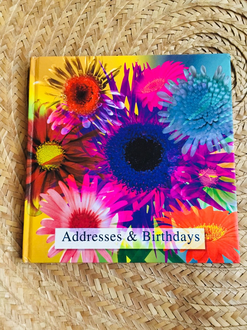 Addresses and Birthdays Book, Hobbies & Toys, Stationary & Craft ...
