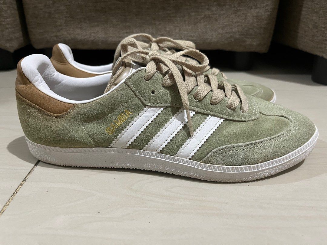 Adidas Samba Tan/White/Metal Gold M17795 on Carousell