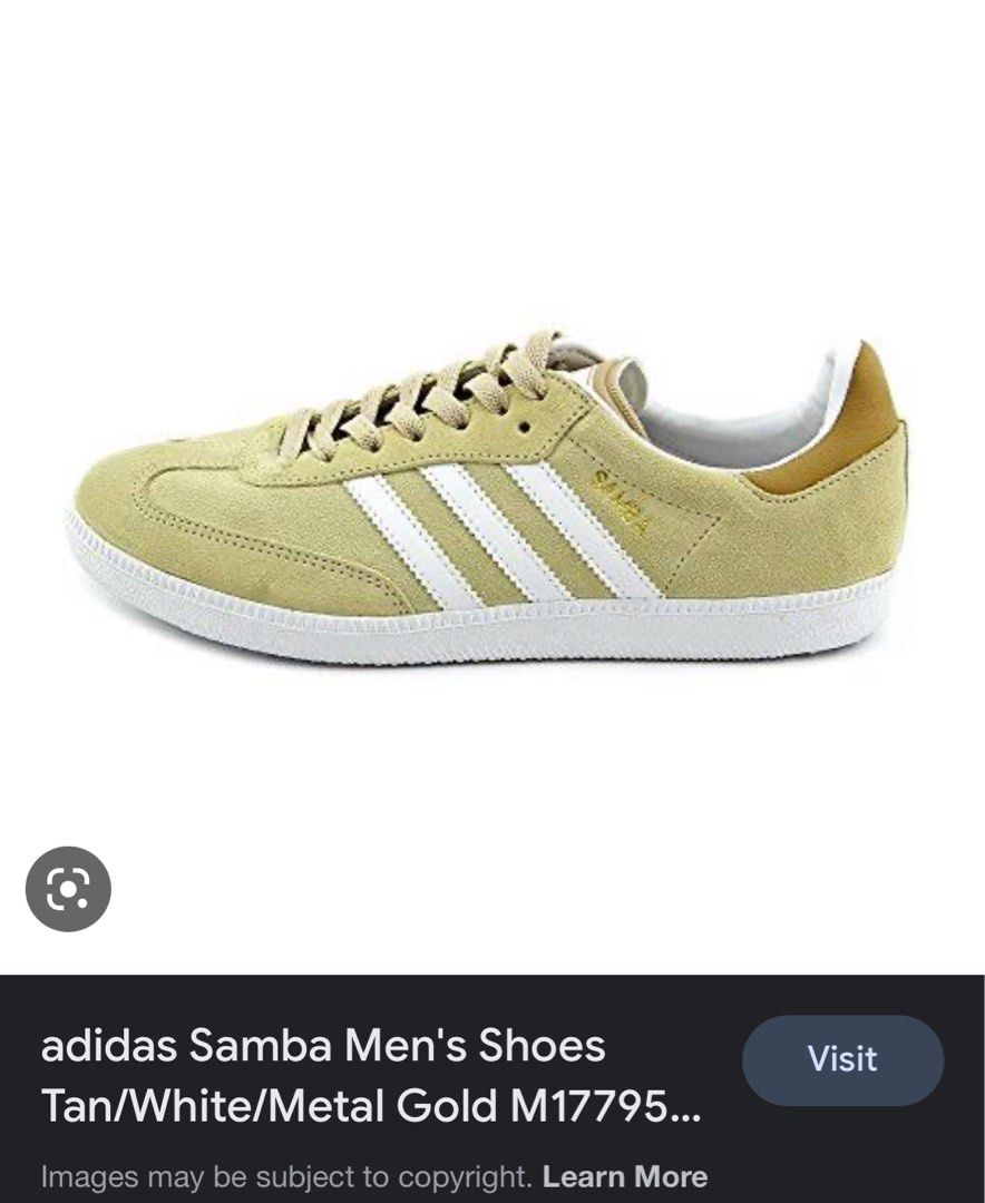 Adidas Samba Tan/White/Metal Gold M17795 on Carousell