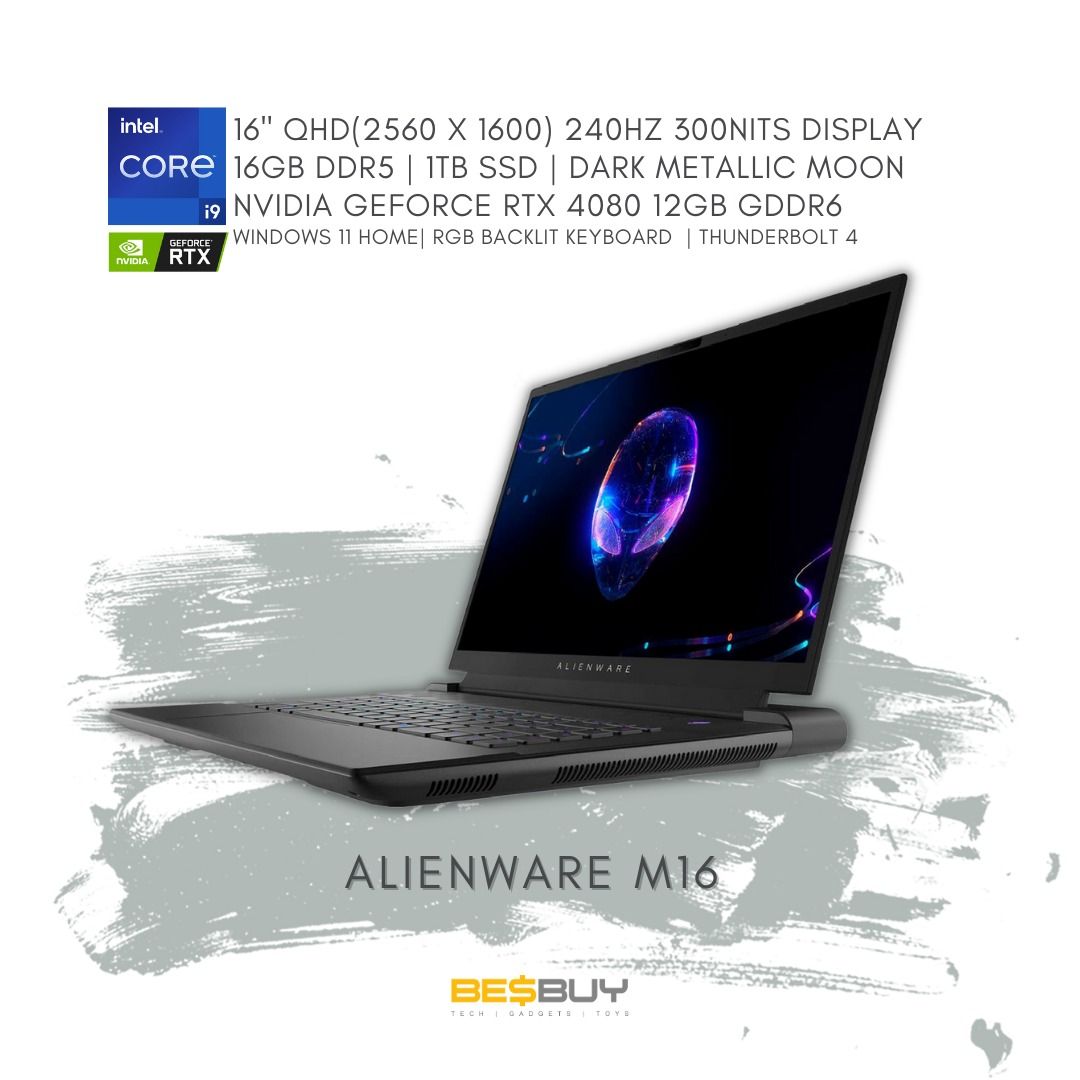 Alienware M16 - Intel Core i9-13900HX - RTX 4080 [Pre-order], Computers ...