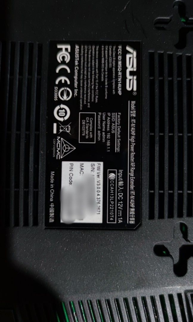 Asus High power router RT-N14UHP, Computers & Tech, Parts & Accessories ...