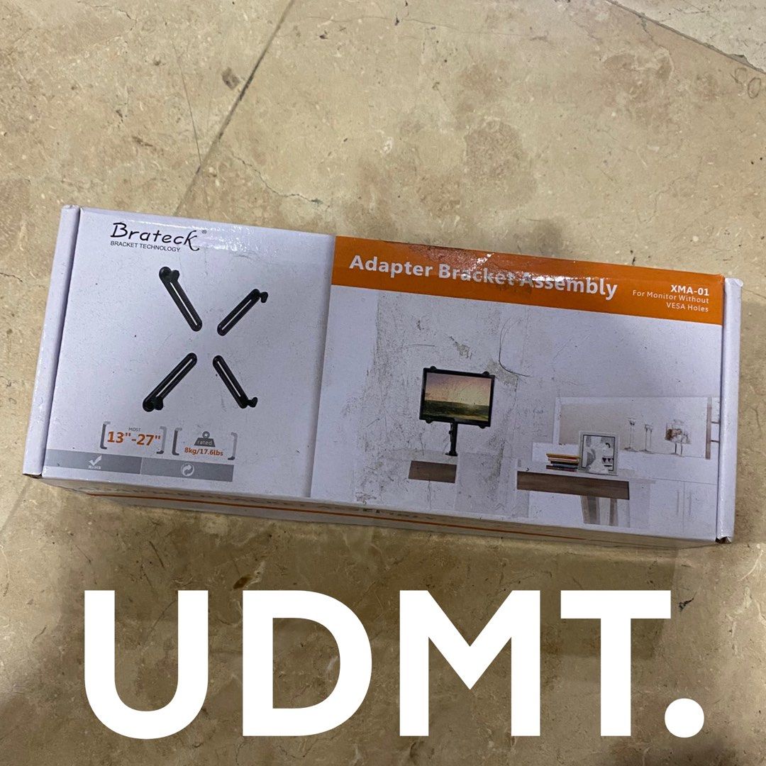 AUTHENTIC BRATECK XMA-01 ALUMINUM MONITOR VESA ADAPTER MOUNT KIT ...