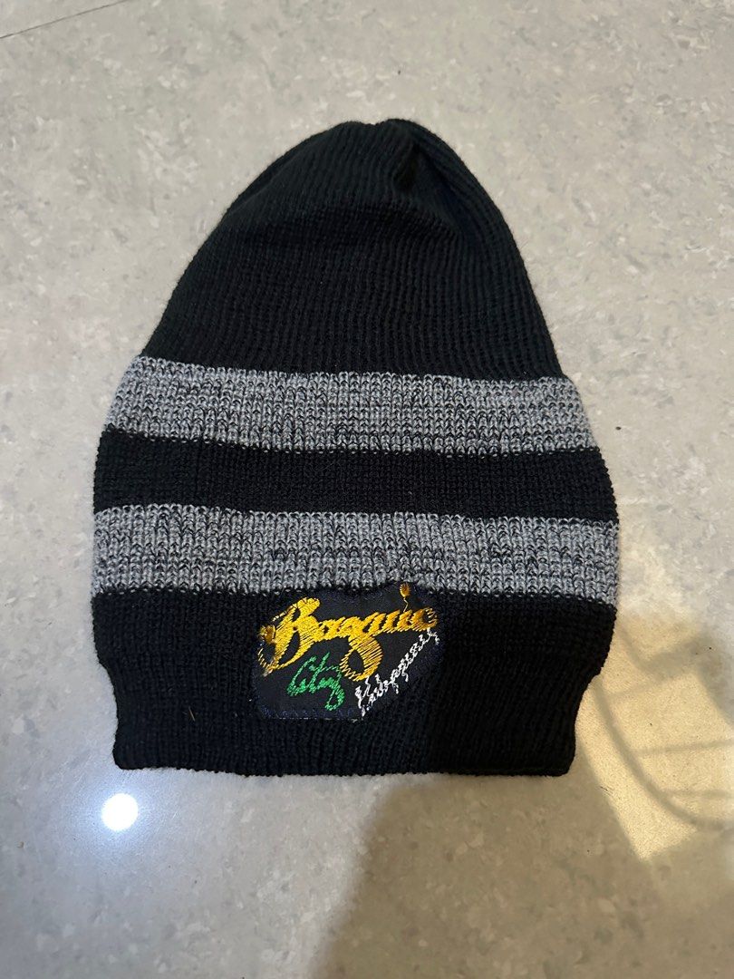 Baguio beanie black and gray, Women's Fashion, Watches & Accessories ...