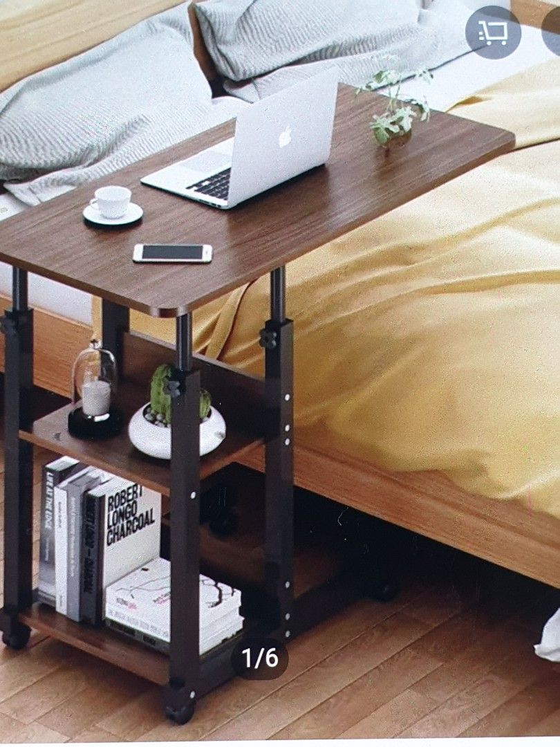 Bedside table movable lifting folding side bed laptop table, Furniture ...