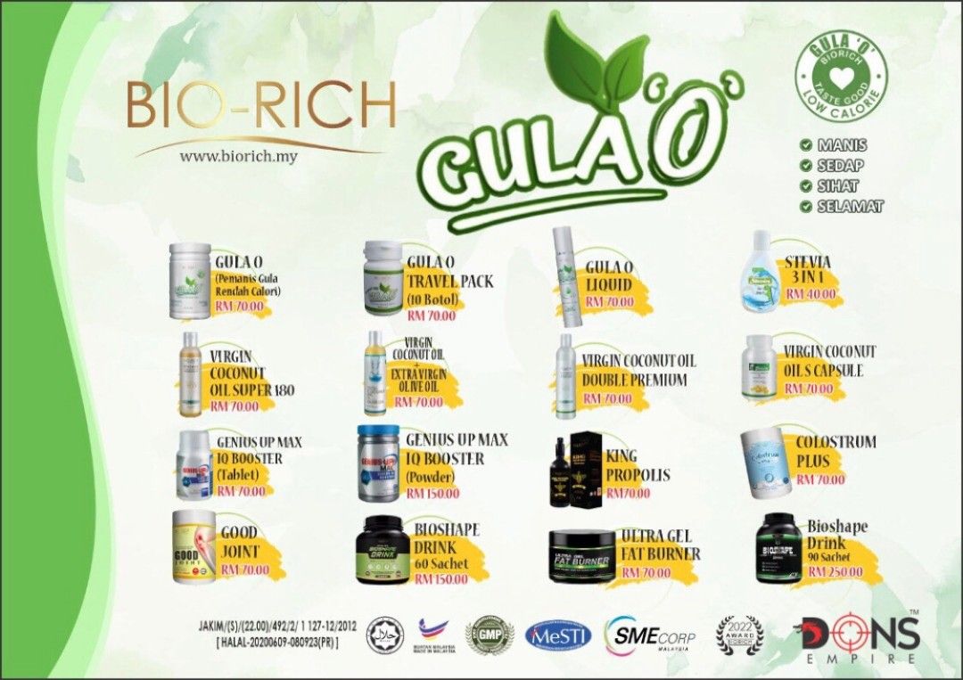 BIORICH, Health & Nutrition, Health Supplements, Health Food, Drinks ...