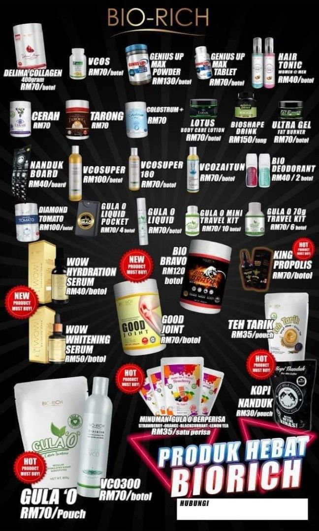 BIORICH, Health & Nutrition, Health Supplements, Health Food, Drinks ...