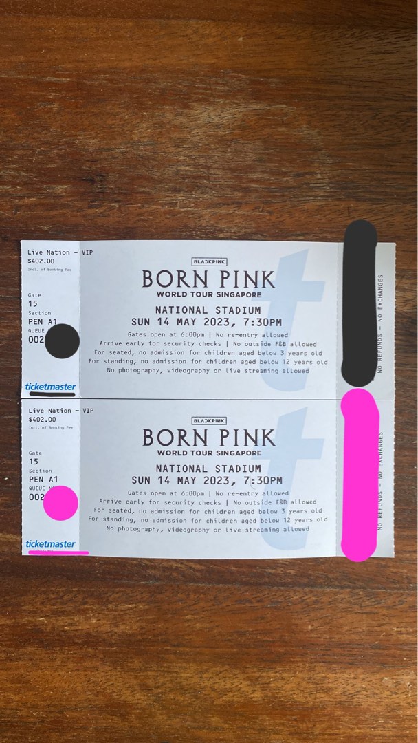 BLACKPINK BORN PINK VIP CAT 1, Tickets & Vouchers, Event Tickets on ...