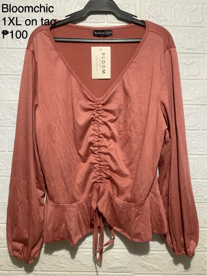 BLOOMCHIC PLUS SIZE, Women's Fashion, Tops, Longsleeves on Carousell
