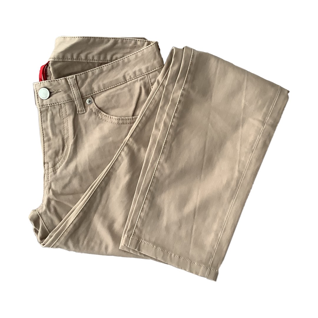 bnwot uniqlo jeans beige skinny fit tapered jeans middle rise, Women's ...