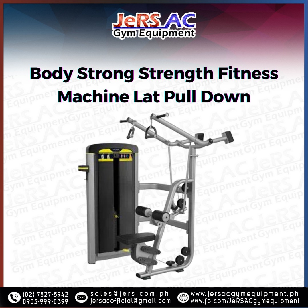 Body Strong Strength Fitness Machine Lat Pull Down, Sports Equipment ...