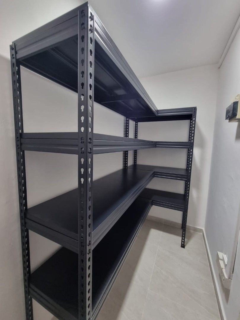 Boltless Metal Shelving Rack For HDB, BTO, Home Utility, Bomb Shelter ...