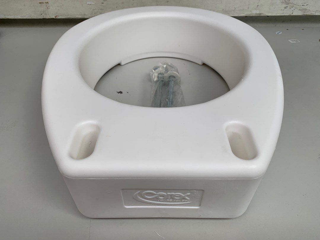Carex Toilet Seat Riser for Standard Bowls 3.5" High, Health ...