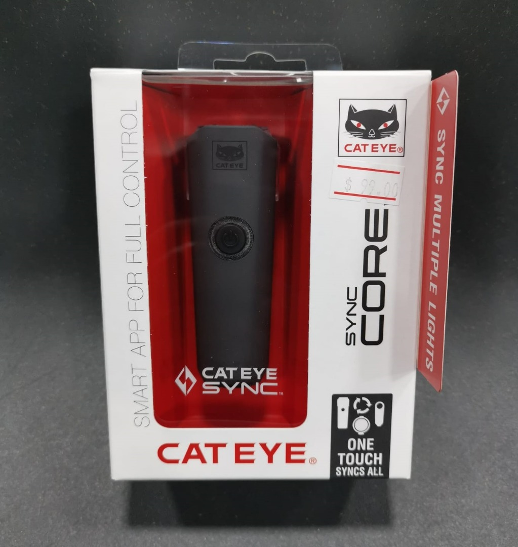 Cateye Sync Core Smart Bicycle Front Light (One Touch Snycs All), Sports Equipment, Bicycles ...