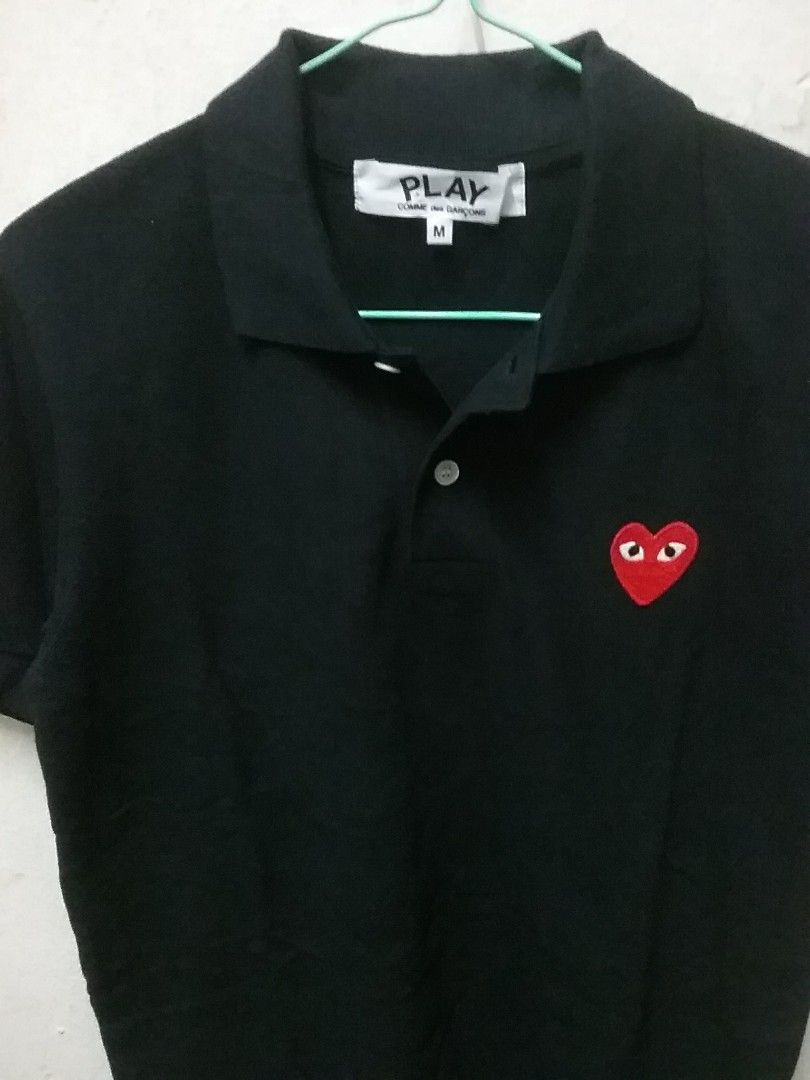 CDG Play Polo Shirt, Men's Fashion, Tops & Sets, Tshirts & Polo Shirts ...