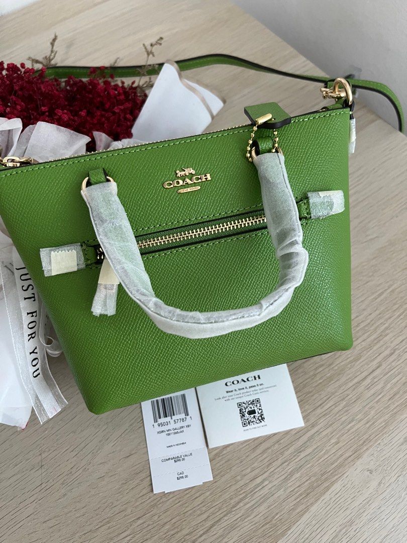 Coach Mini Gallery (green), Women's Fashion, Bags & Wallets, Cross-body ...