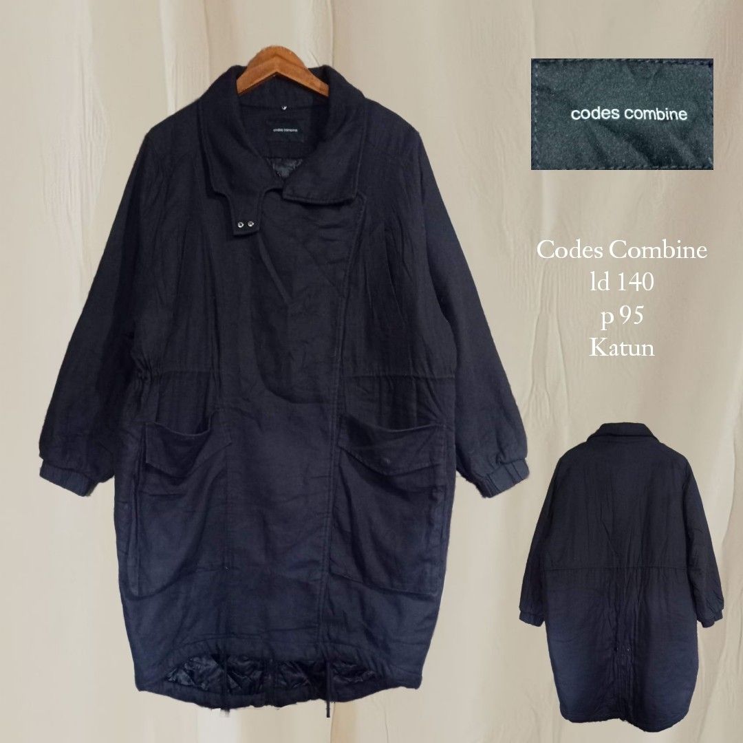 Codes Combine Long Jacket, Fesyen Wanita, Pakaian Wanita, Baju Luaran ...