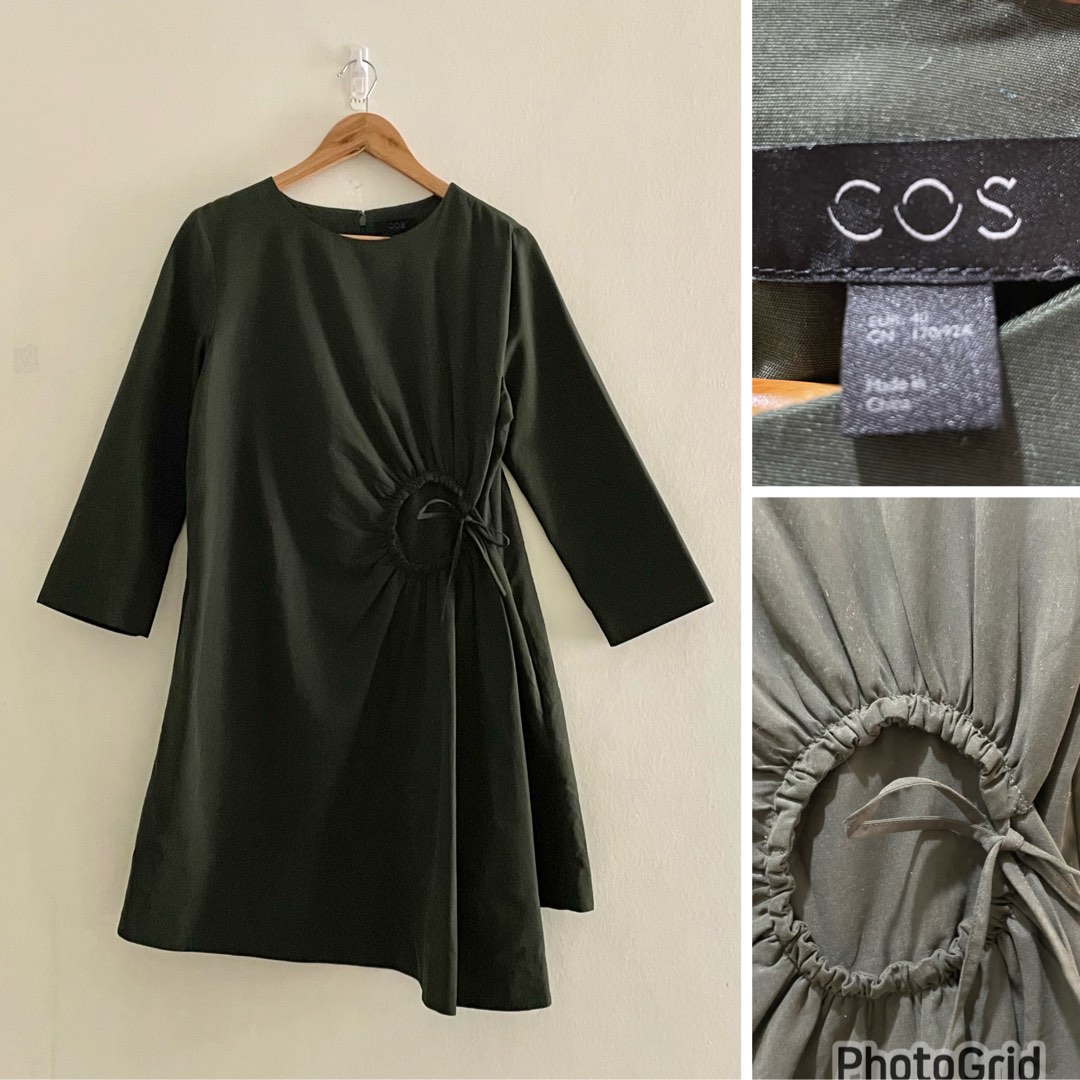 Cos teal green cutout shift dress, Women's Fashion, Dresses & Sets ...