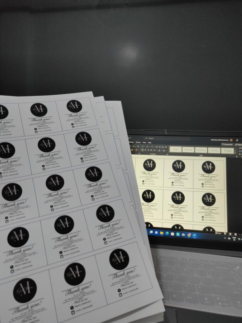 200pcs Custom Sticker Logo/Label on Carousell