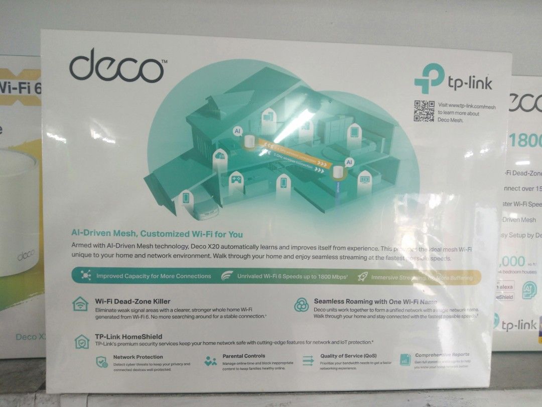 Deco Wi-Fi 6 Ax 1800 Whole Home Mesh Tp-Link, Computers & Tech, Office ...