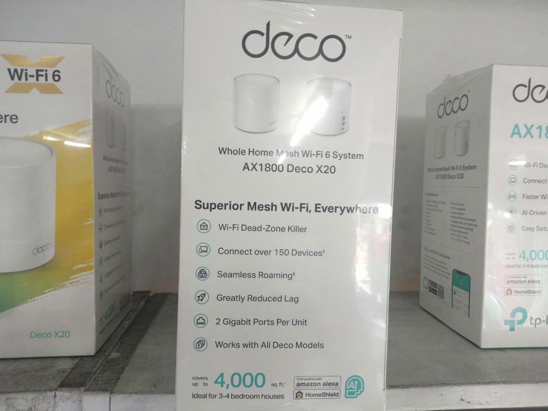 Deco Wi-Fi 6 Ax 1800 Whole Home Mesh Tp-Link, Computers & Tech, Office ...