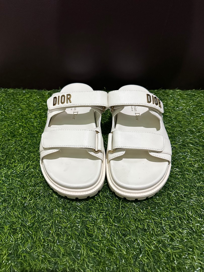 dior sandals, Women's Fashion, Footwear, Flats & Sandals on Carousell