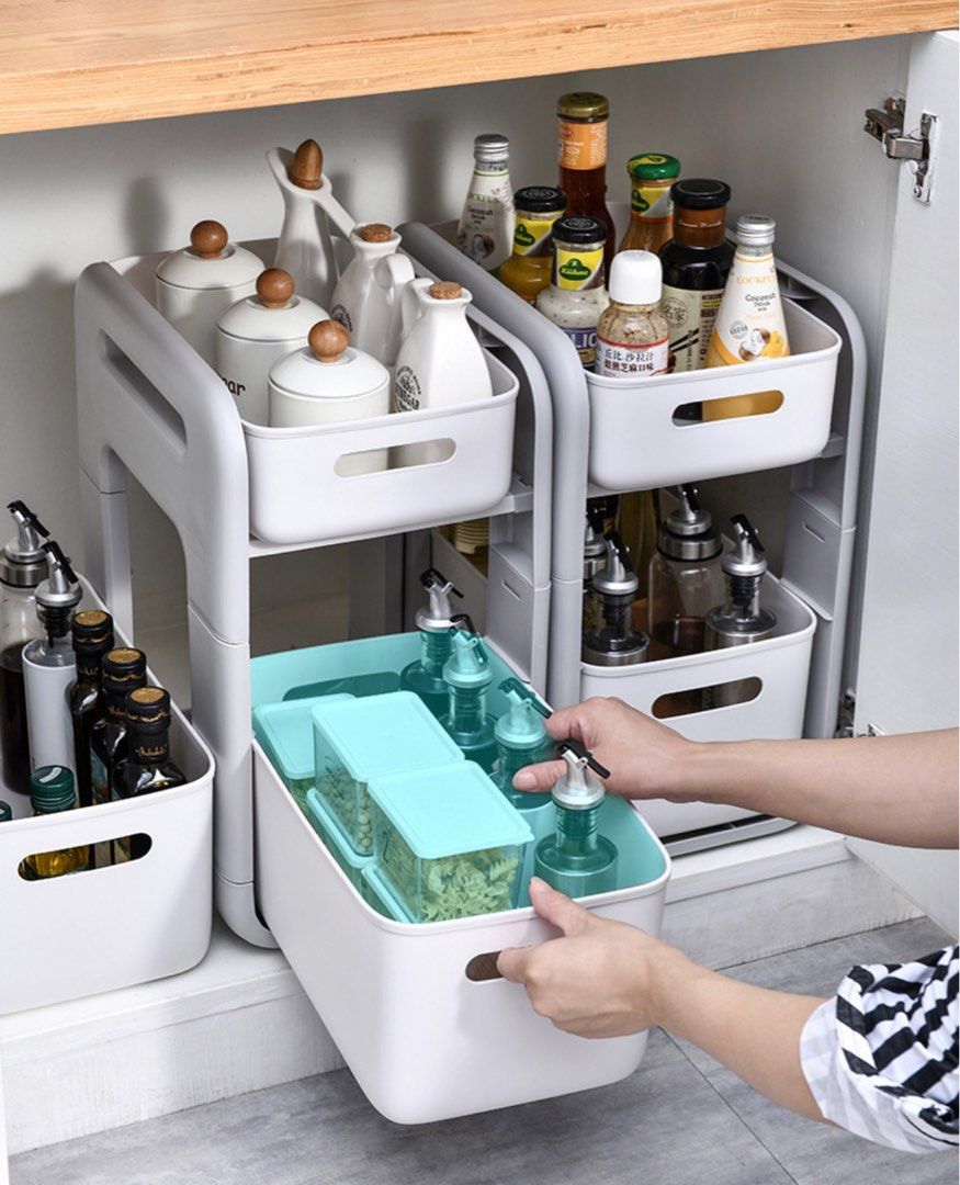 Double storey racks for sale, Furniture & Home Living, Home Improvement ...