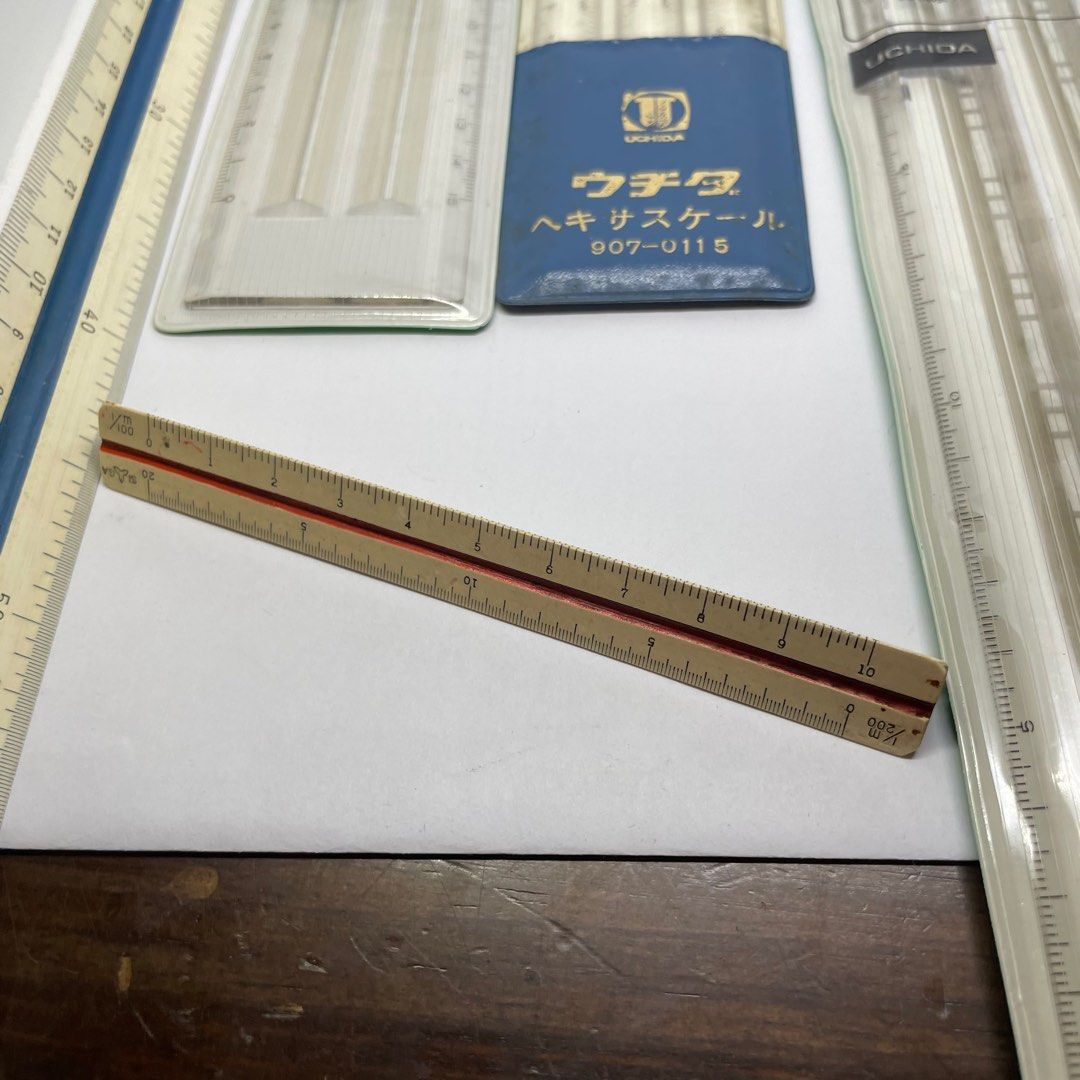 Drafting rulers proportional ruler assorted, Hobbies & Toys, Stationery ...