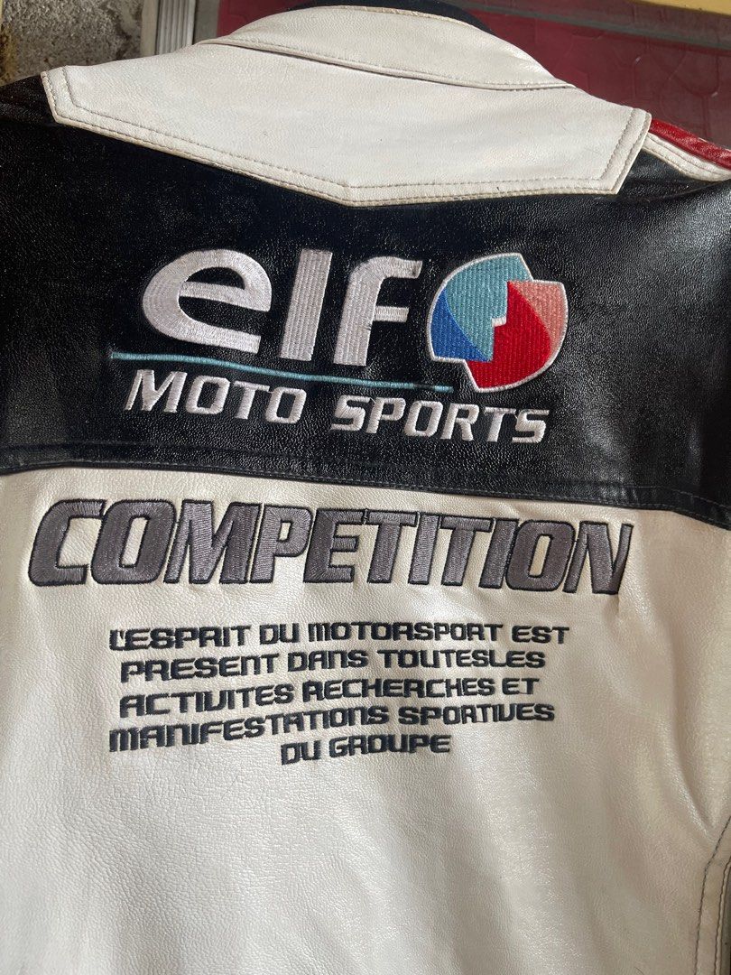 Elf Racing motorcycle leather jacket, Men's Fashion, Coats, Jackets and ...