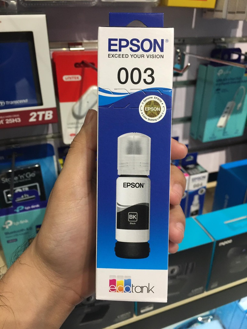Epson 003 Ink Black For L1110, L3150, L3110, EPSON L5190 Printer ...
