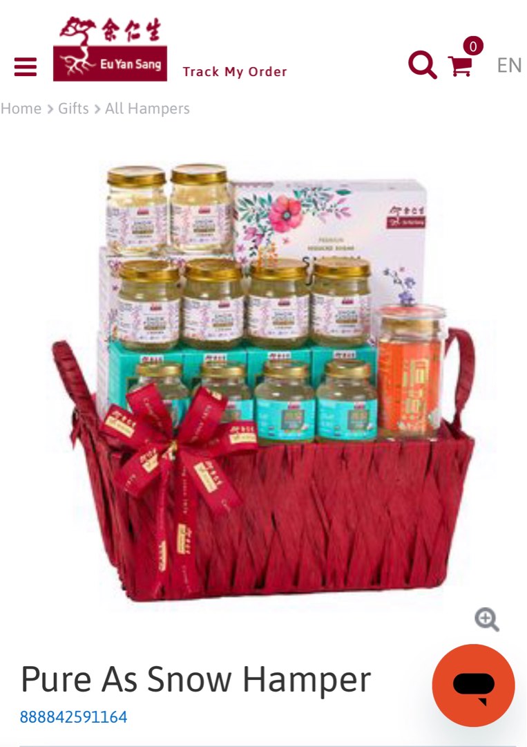 Eu Yan Sang Hamper snow fungus bird nest set, Food & Drinks, Gift ...