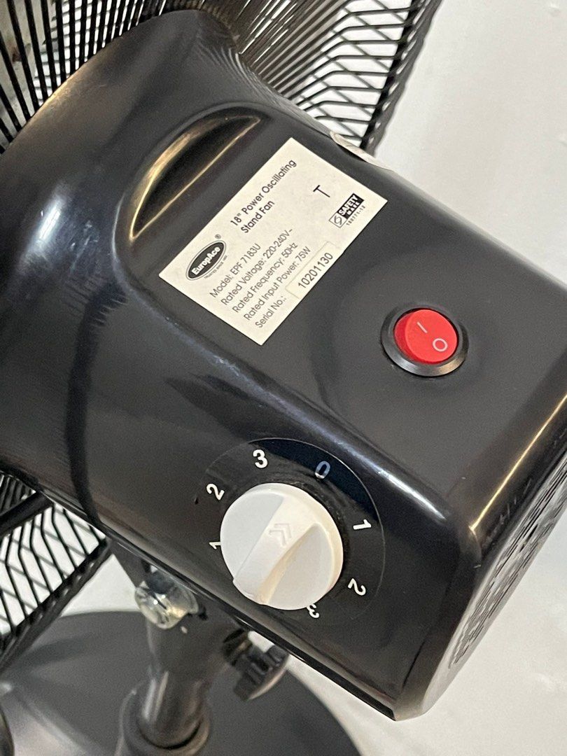 EUROPACE TWIN TURBO POWER STAND FAN (18 INCH) EPF 7183U Condition 8/10 ...