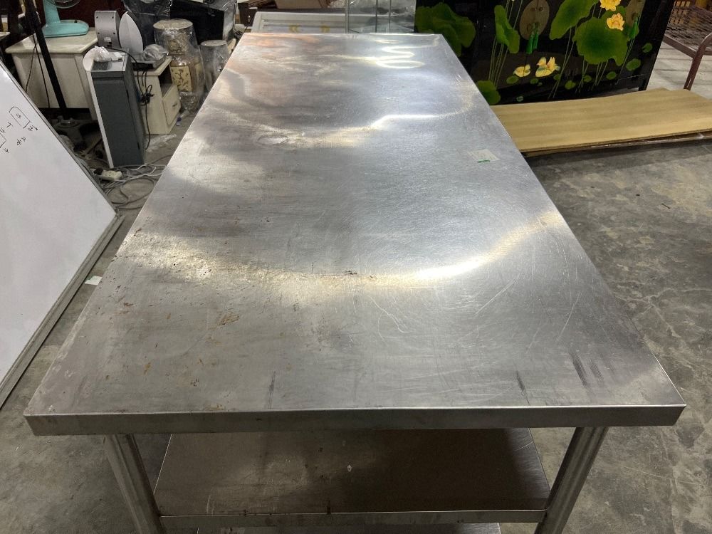 (F20027423) Large Metal Rectangular Table / Meja Segi Empat Logam Besar ...
