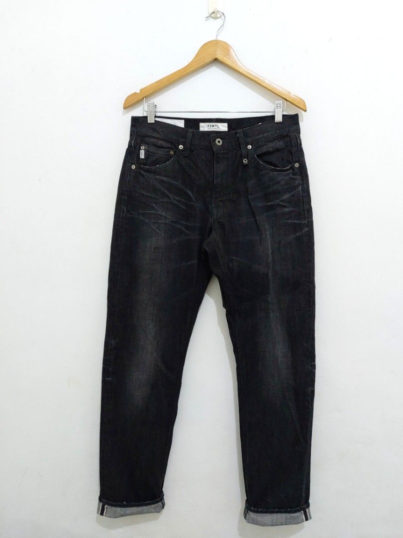 FDTML - SLIM STRAIGHT SELVEDGE DENIM JEANS, Men's Fashion, Bottoms ...