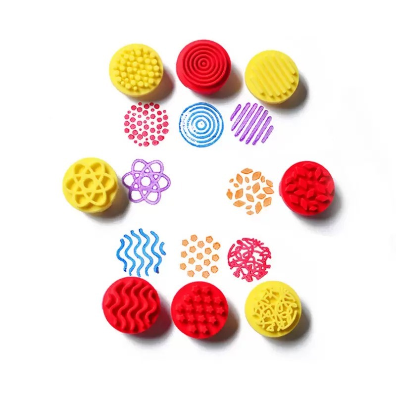 Finger Stampers for Dough or Paint Set of 8, Hobbies & Toys, Stationery ...