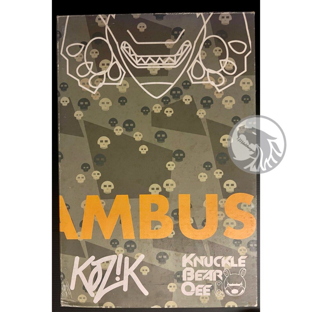 Frank Kozik Artist Touma Knuckle Bear | Ambush army Green Figure ...