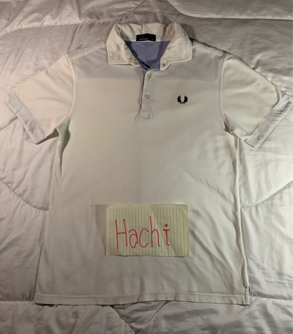Fred Perry White Polo Shirt, Men's Fashion, Tops & Sets, Tshirts & Polo ...
