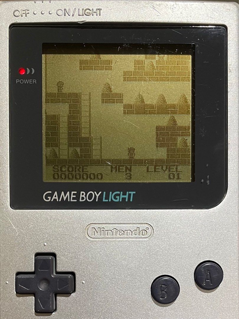 Gameboy Light Game Boy Light GBL Silver MGB-101, 電子遊戲, 電子遊戲機, Nintendo ...