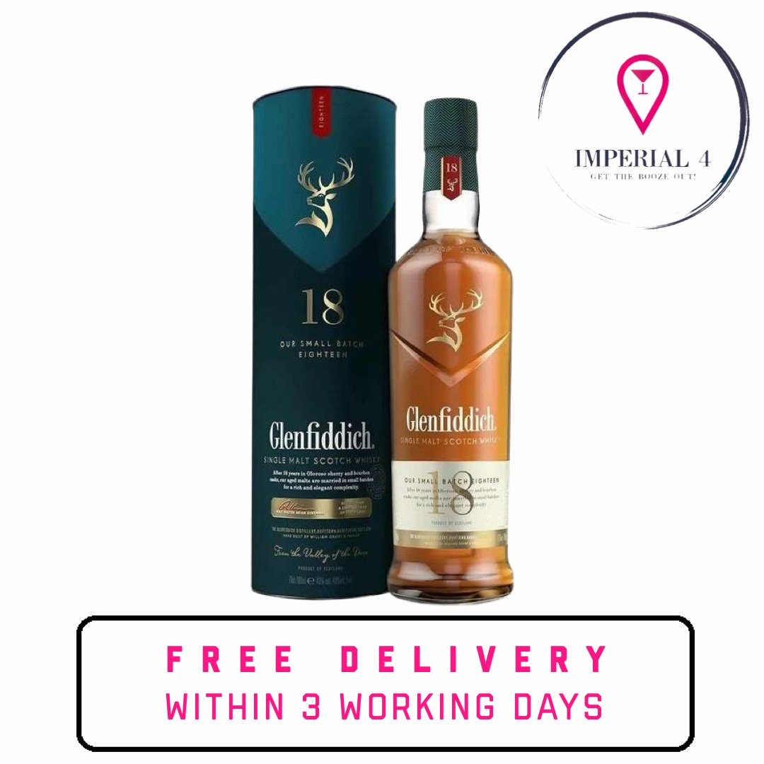 Glenfiddich 18 Years - 700ML, Food & Drinks, Alcoholic Beverages on Carousell