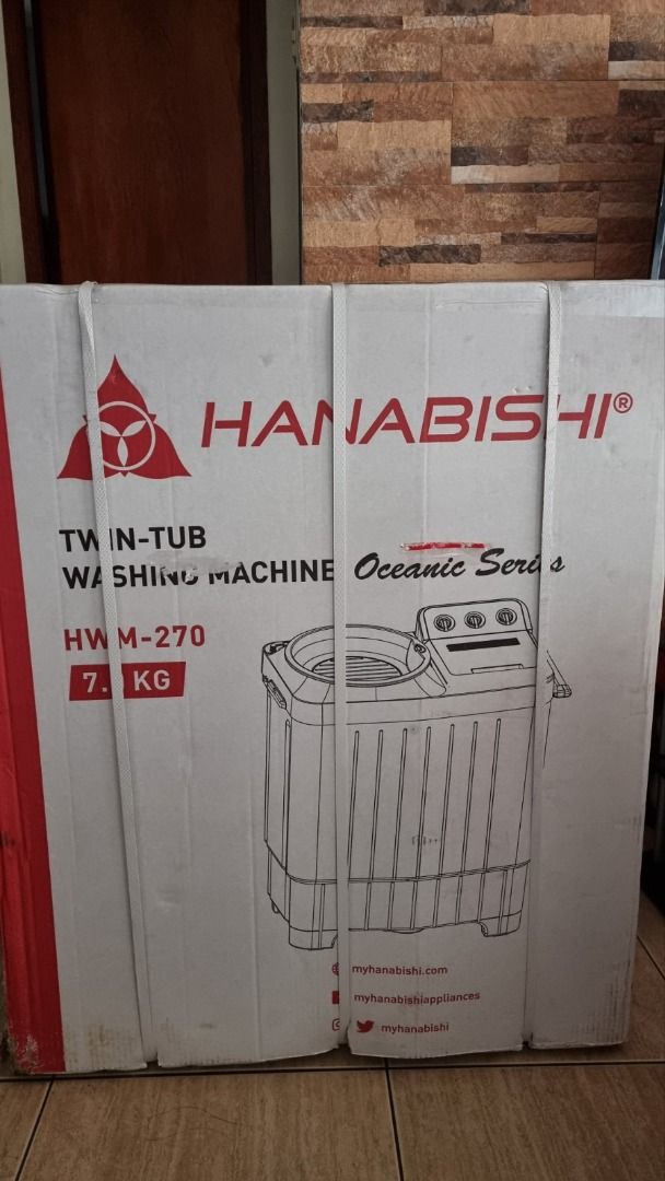 Hanabishi Twin Tub Washing Machine Oceanic Series, TV & Home Appliances ...