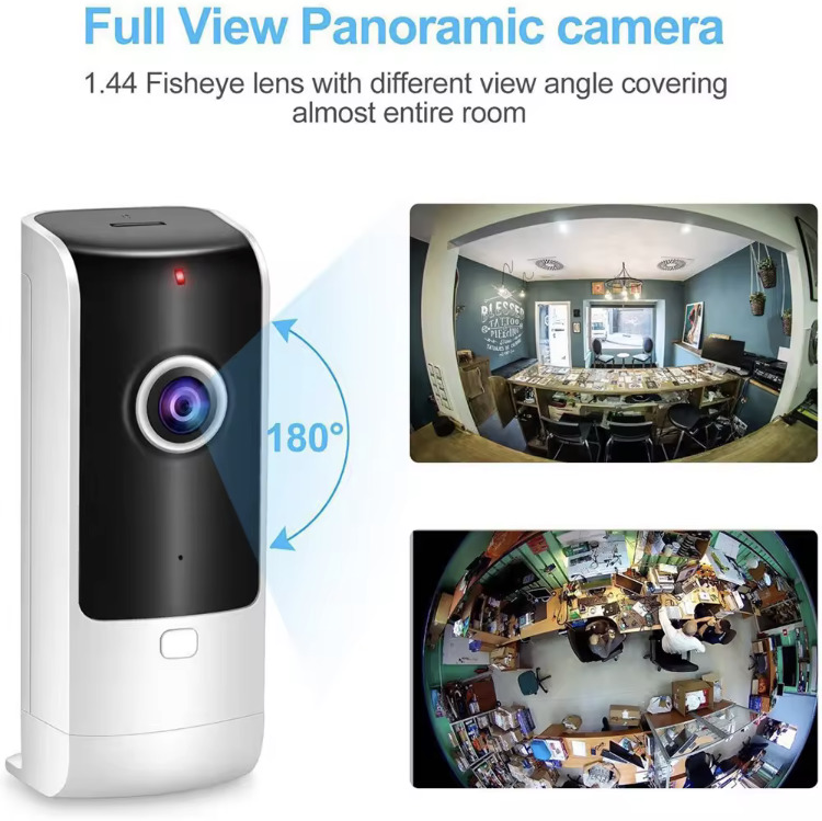 HD 720P Panoramic IP Camera WIFI 180 Degree Security Camera, Furniture ...
