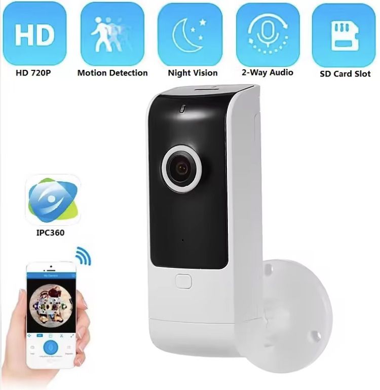HD 720P Panoramic IP Camera WIFI 180 Degree Security Camera, Furniture ...